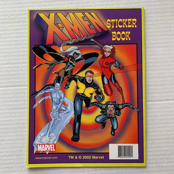 Marvel | Toys | Vintage Marvel Xmen Sticker Paperback Book Superhero ...